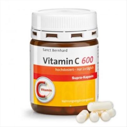 Vitamin C 600 supra, 600mg, 60 kaps./2mes. Nemačka