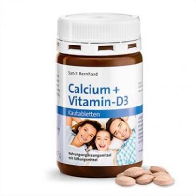 Kalcijum + Vitamin D3, 150 dražeja, Nemačka