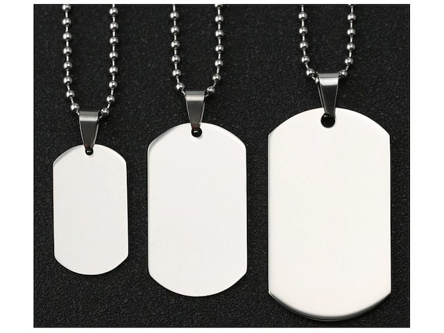 Nakit Dog Tag Army Ogrlica Sa Plocicom Model 6