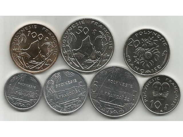 Francuska Polinezija 2003/04. Set kovanica UNC