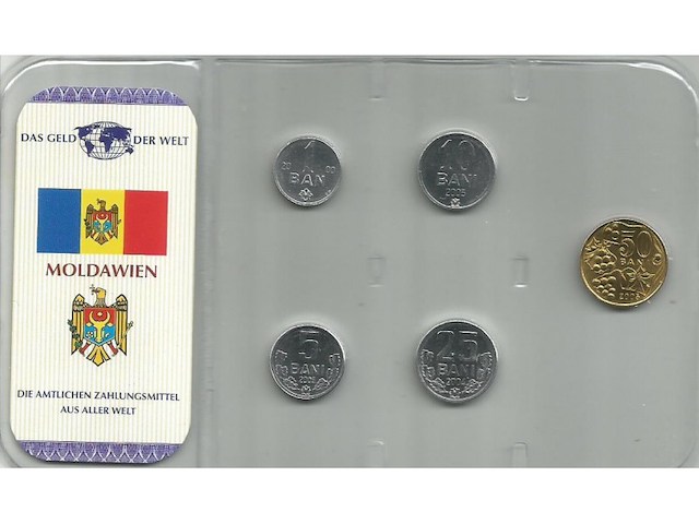 Moldavija Moldova 2000/05. Set kovanica UNC
