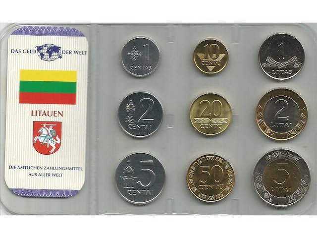 Litvanija 1991-2007. UNC set kovanica