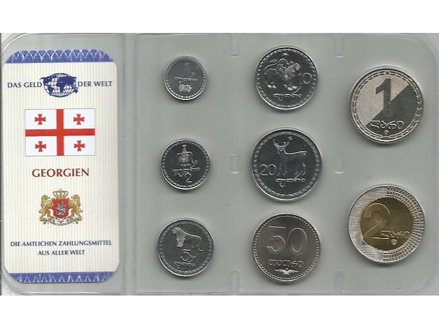 Georgia Gruzija 1993-2006. Set kovanica UNC