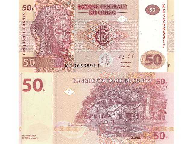 Kongo CONGO 50 Francs 2013 UNC, P-97