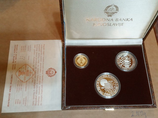 Sahovska Olimpijada Novi Sad 1990. Set kovanica