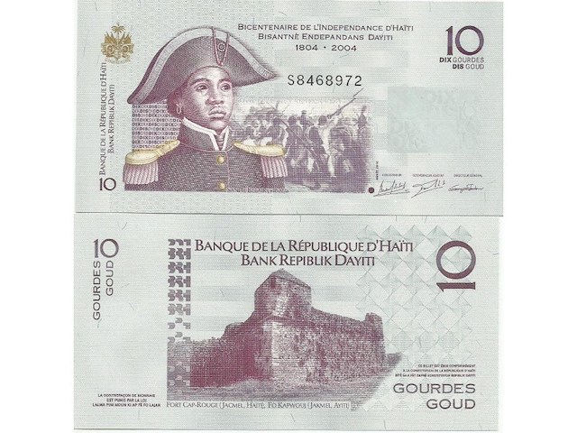 Haiti 10 gourdes 2016. UNC