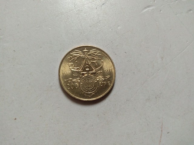 200 lira Italija,1997.