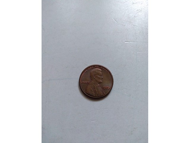 One cent, USA, 1975.