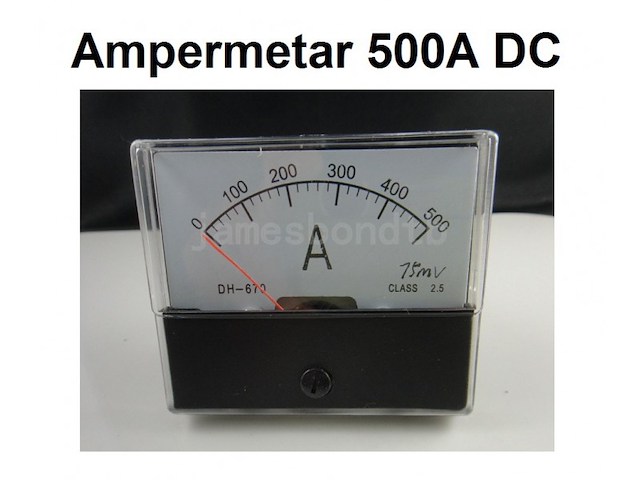 Ampermetar DC 500 A - analogni