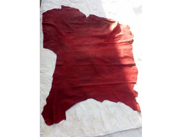 Prirodna koža crvena(110x100)