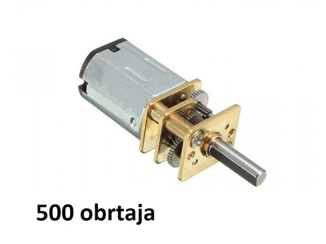 Motor sa reduktorom - 12V - 500RPM