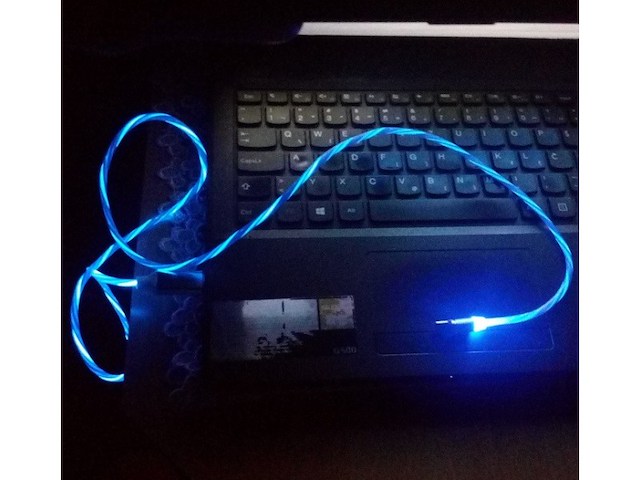 LED USB kabl za punjenje telefona tip-C i Micro