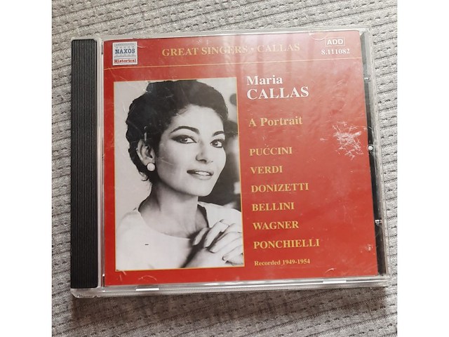 CD Maria CALLAS A Portrait