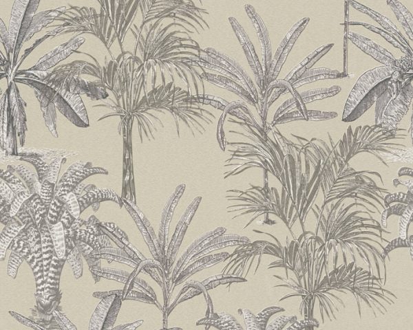 MICHALSKY LIVING Wallpaper «Floral, Beige» 379831