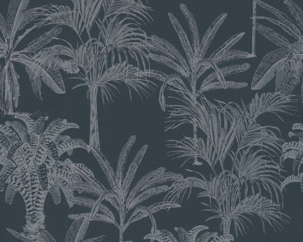 MICHALSKY LIVING Wallpaper «Floral, Black» 379832