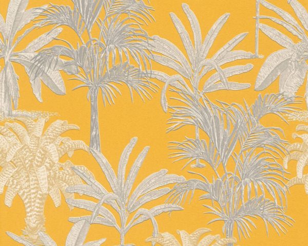MICHALSKY LIVING Wallpaper «Floral, Yellow» 379833