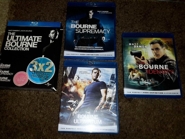 The ultimate Bourne collection 3 Blu-ray diska