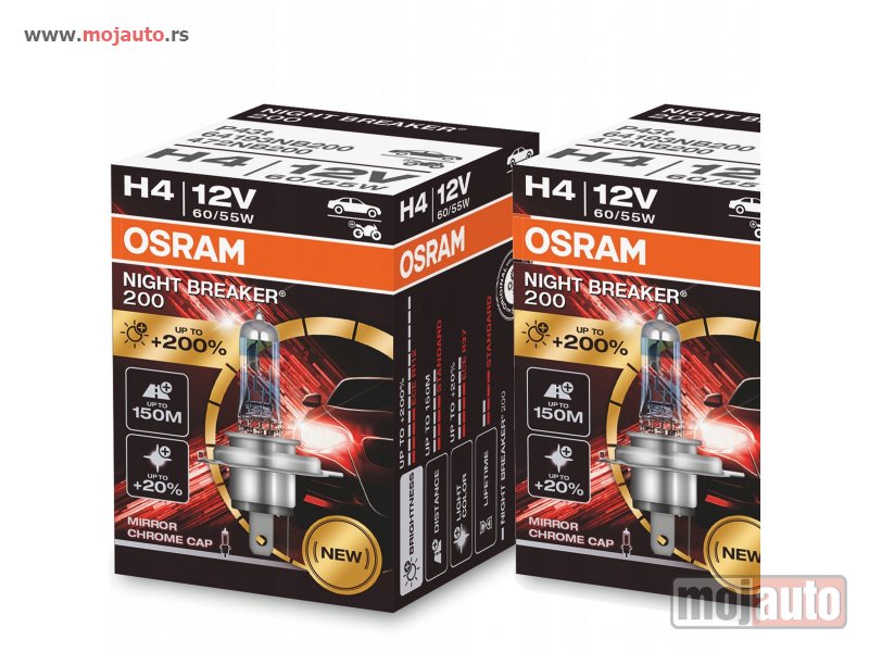 Osram H4 NB200 % pojačana sijalica