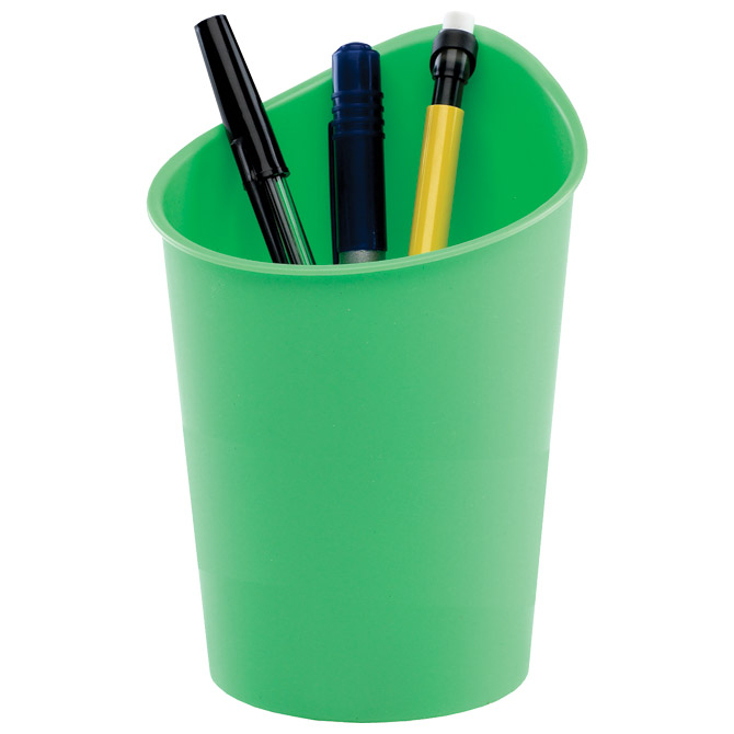 Čaša za olovke pp okrugla fi-10x15mm (80% reciklirana) Green2Desk Fellowes 0016101 zelena