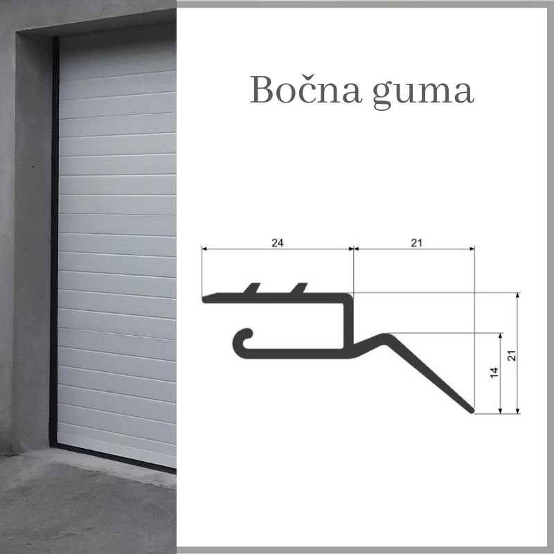 Bočna guma za garažna vrata