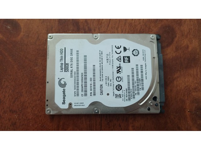 Hard disk SLIM Seagate 500GB , SATA III ,   76% helta