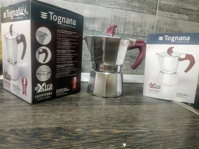 Moka espresso pot Tognana za 3 šoljice