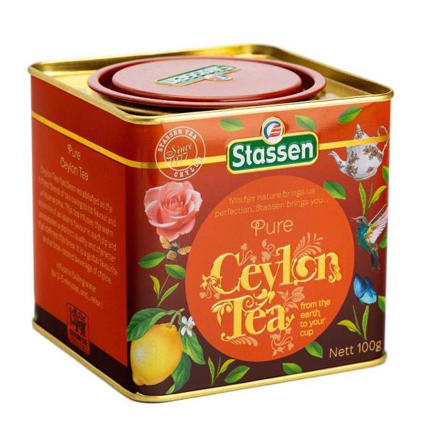 PURE CEYLON BLACK TEA - ČIST CRNI CEJLONSKI ČAJ LIMENKA STASSEN 100G