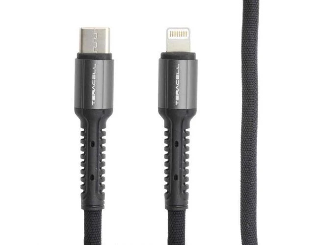 Teracell Evolution PD kabl za punjač USB C (muški) na lightning (muški) iPhone 11/12 1m crni