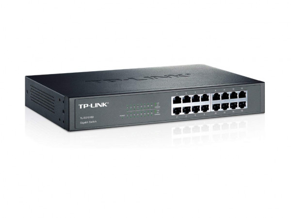 TP-LINK Switch (TL-SG1016D) Gigabit 16x RJ45 DesktopRackmount metalno kuciste