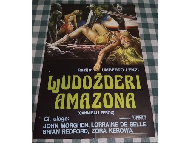 plakat LJUDOZDERI AMAZONA