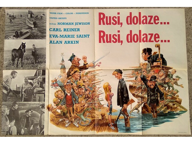 RUSI DOLAZE (1966 ) Norman Jewison VELIKI PLAKAT