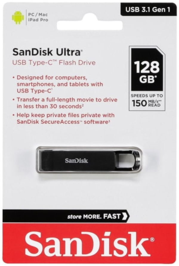 SanDisk Ultra USB Type-C Flash Drive 128GB