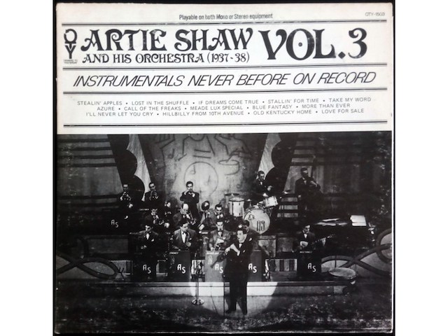 LPS Artie Shaw -Instrumentals Never Before on Records 3