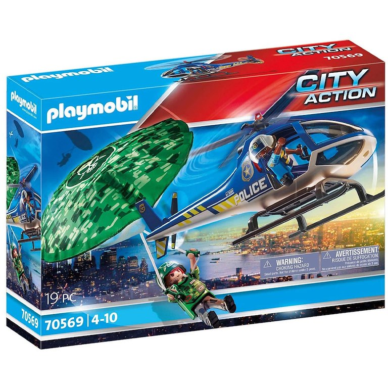Playmobil City Action Policijski padobranac u akciji