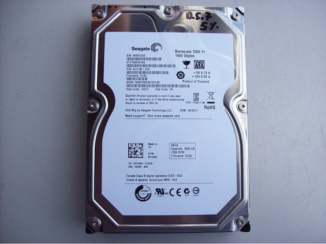 1.5 TB Seagate  3,5 inca - sata II ,ST31500341AS 32 mb