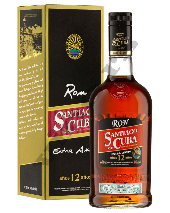 Ron Santiago de Cuba 12 Anos Extra Anejo Rum