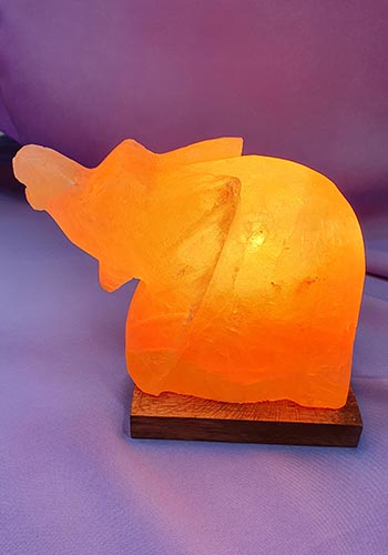 Lampa od himalajske soli- slon