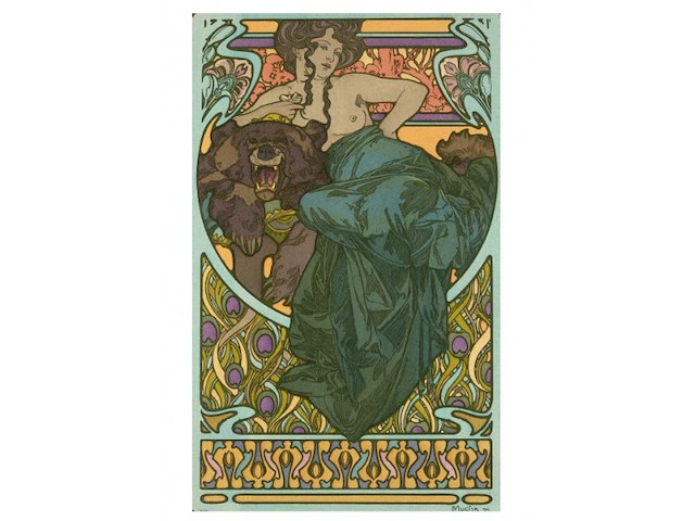 Alphonse Mucha / Alfons Muha reprodukcija A3