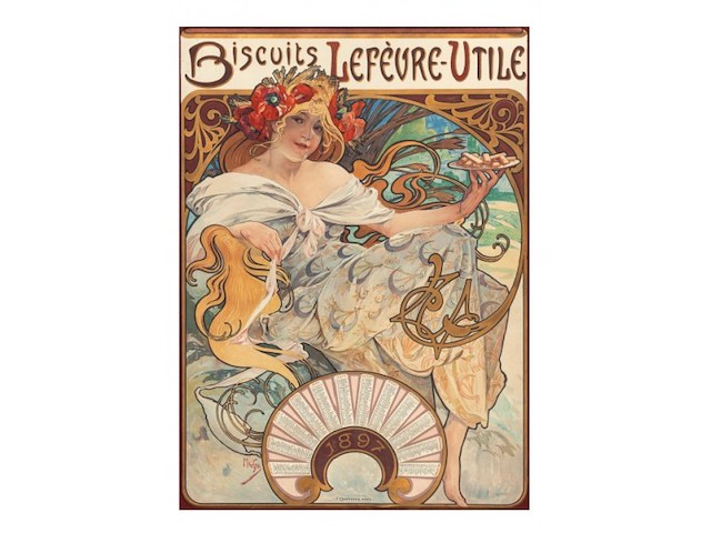 Alphonse Mucha / Alfons Muha reprodukcija A3