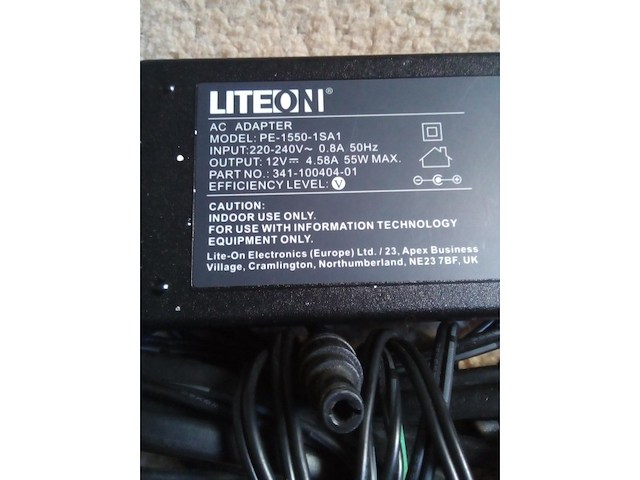 AC-DC Adapter 12V 4.58A   model:PE-1550-1SA1