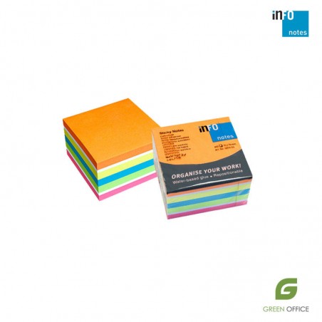 Info notes brilijant miks u kocki 75x75 mm 450 listića