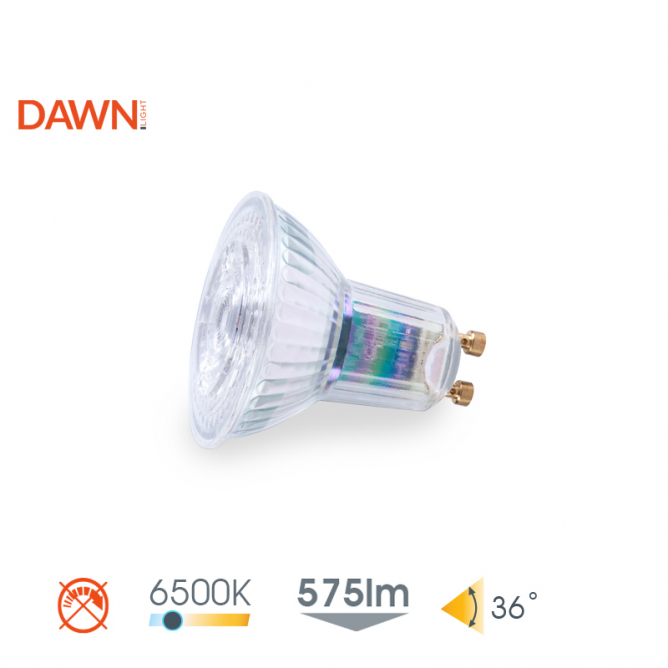 DAWN LED SIJALICA GU10 6.5W 6500K PAR16 80 575lm 36° IP20