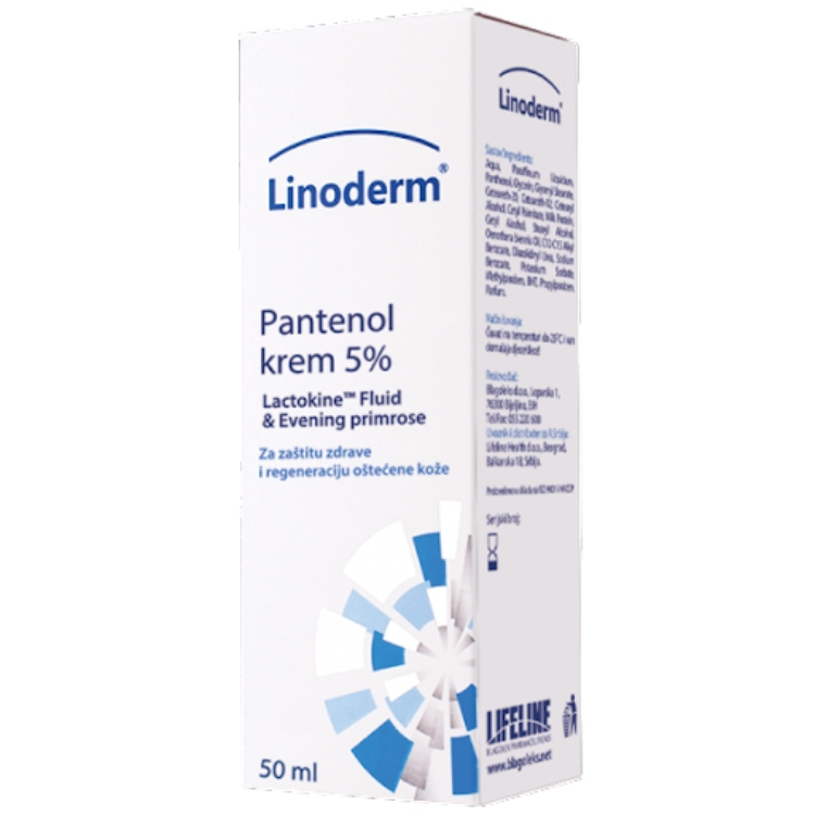 Lifeline Linoderm Pantenol krema 5% 50ml