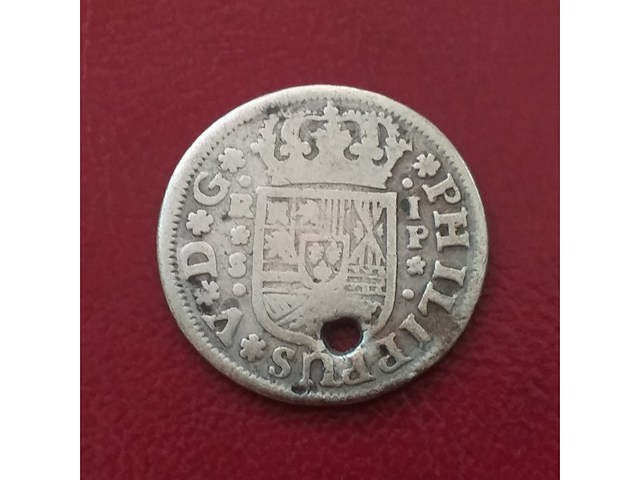 Felipe V - 1 REAL 1737 srebro
