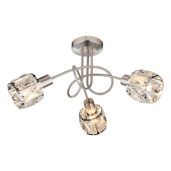 Spot svetiljka Sheen 3XE14 230V Satin Nickel D38 Elmark 955SHEEN31/SN