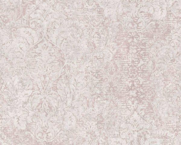 Livingwalls Wallpaper «Baroque, Cream, Pink» 380933