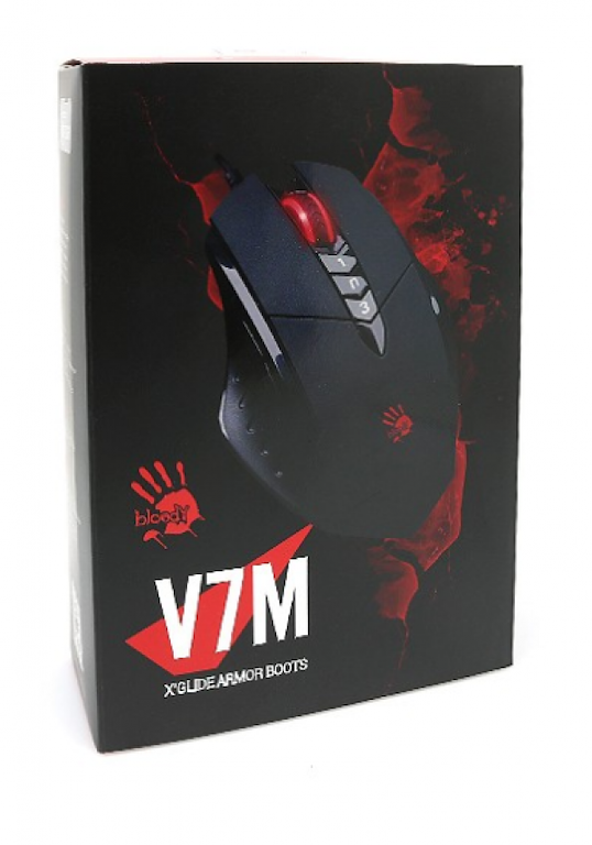 A4Tech A4-V7M Multi-Core Bloody Gun3 Gejmerski opticki mis, 1000Hz/200-3200 Dpi, Black USB