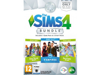 PC The Sims 4 Bundle Pack 7 Kids Room Stuff + Vampires + Backyard Stuff (Code in a Box)