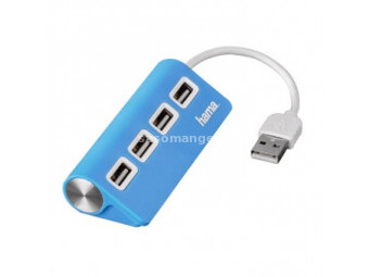 HAMA USB 2.0 HUB 1:4 PLAVI 12179