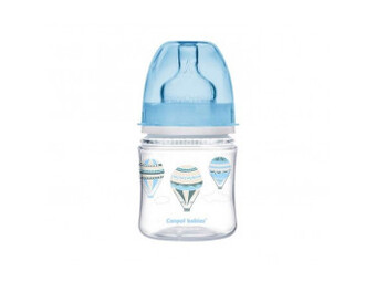 CANPOL BABY Flašica 120ML Široki vrat, pp - easy start- clouds 35/224_blu